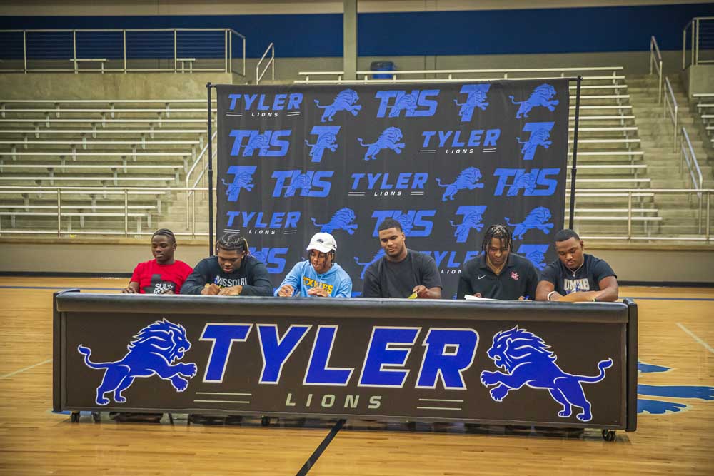 Six Tyler High Lions ink for college football | Tyler Morning Telegraph