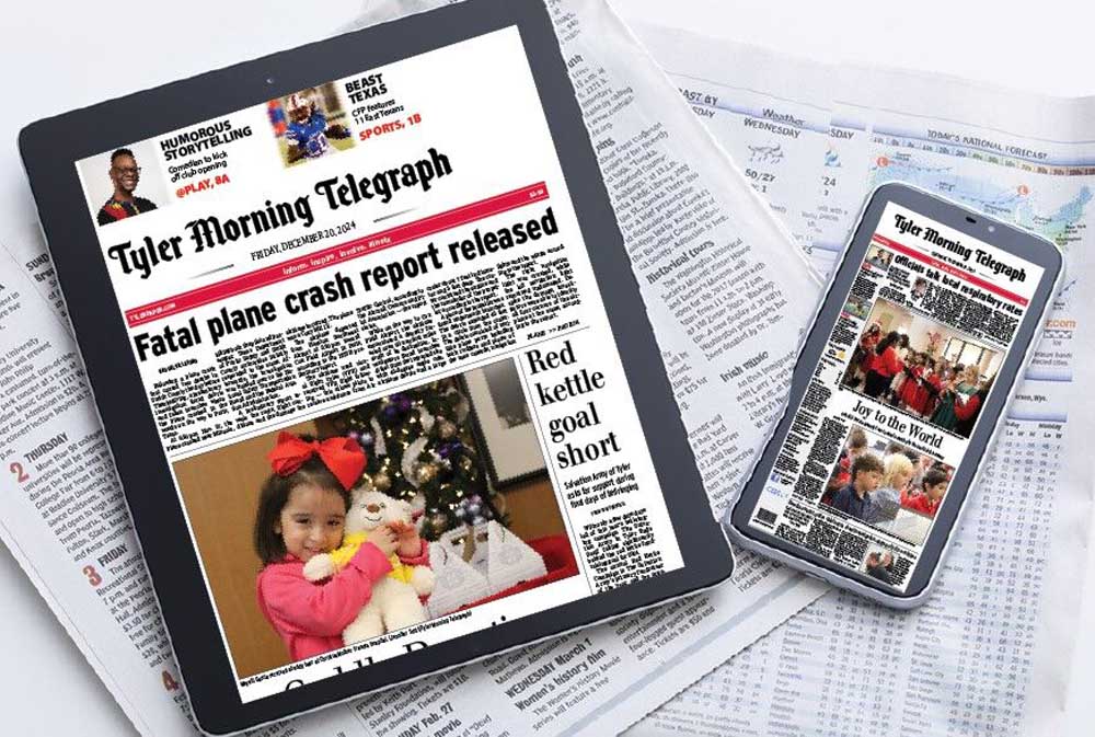 Tyler Morning Telegraph will be delivered digitally for July 4 holiday ...