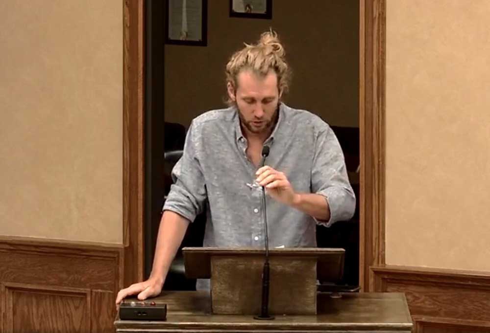 Son of recently arrested county clerk tries to speak of family ‘slander ...