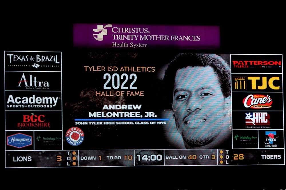 Former JT star Andrew Melontree Jr. inducted into Tyler ISD Hall of ...