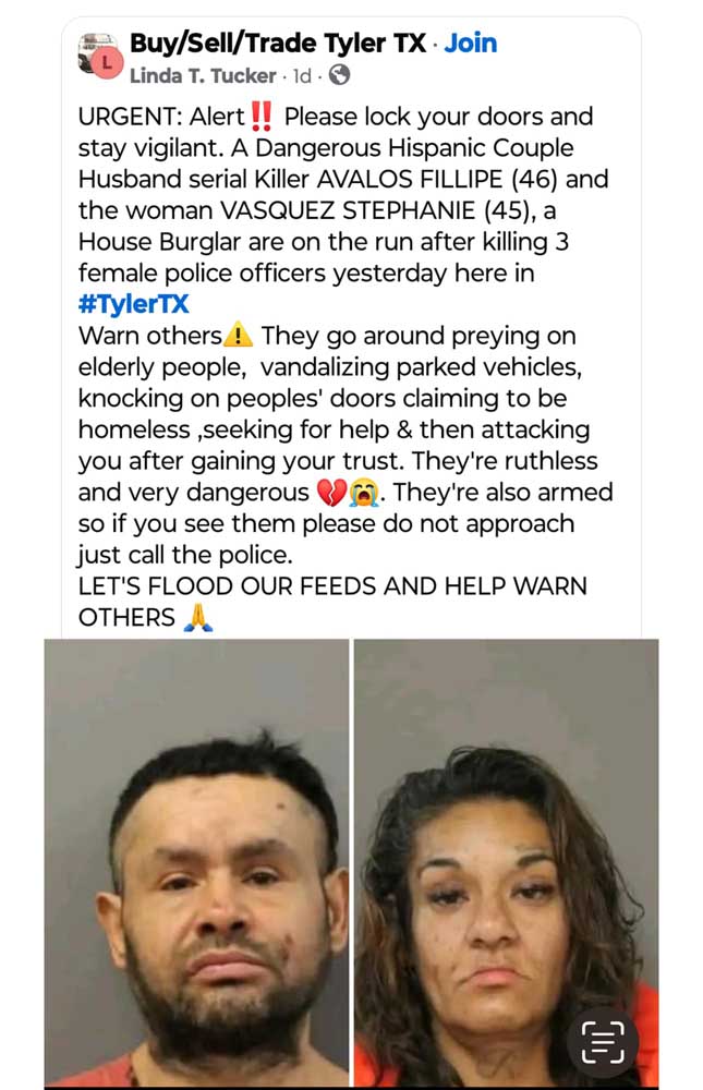 Tyler officials warn of Facebook scam spreading false crime alert ...