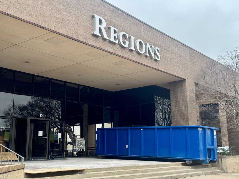 One-story Regions Bank building in downtown Tyler set for demolition ...