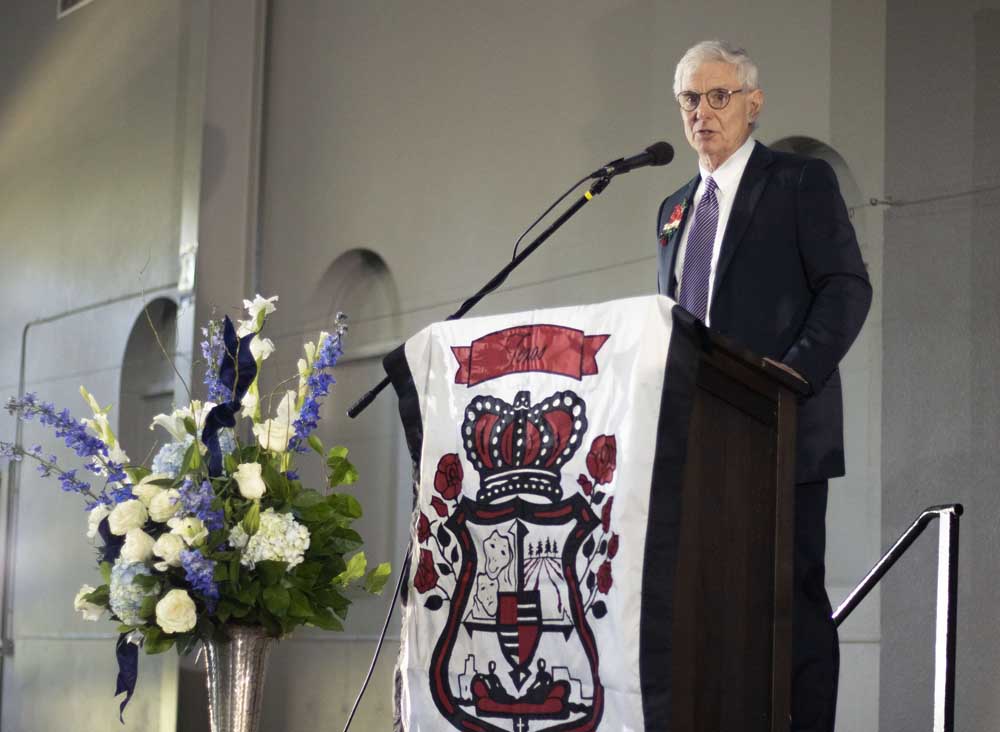 Kansas City Chiefs CEO Clark Hunt speaks at Texas Rose Festival Men’s ...