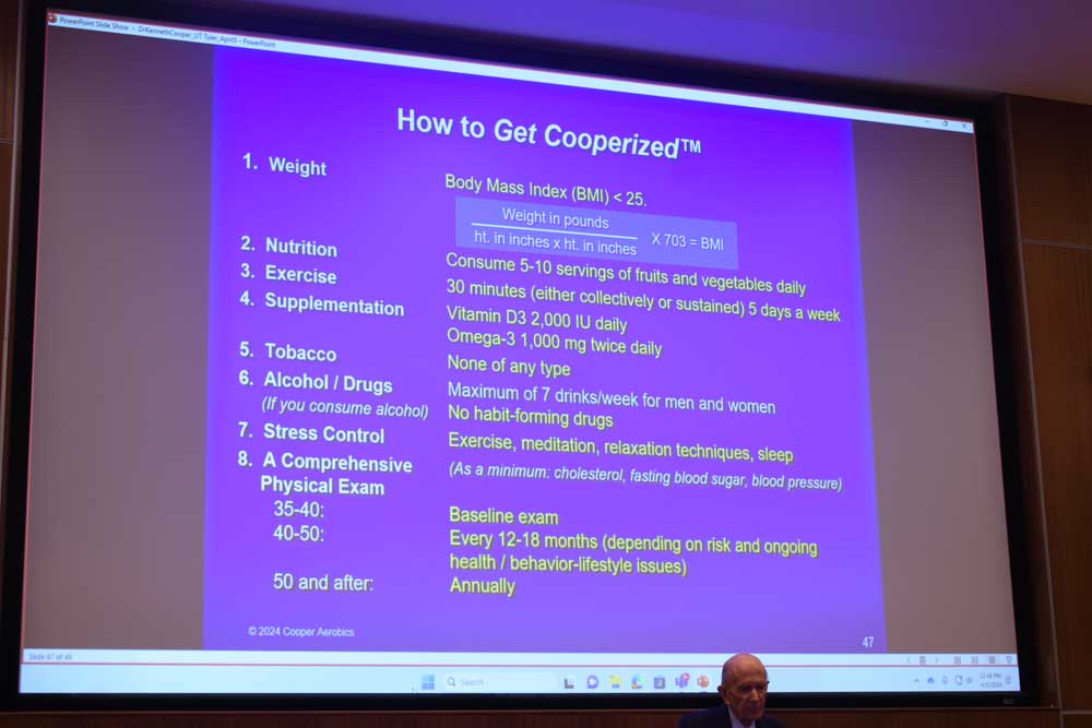 ‘Father of Aerobics’ Dr. Kenneth Cooper, 93, visits Tyler and talks ...