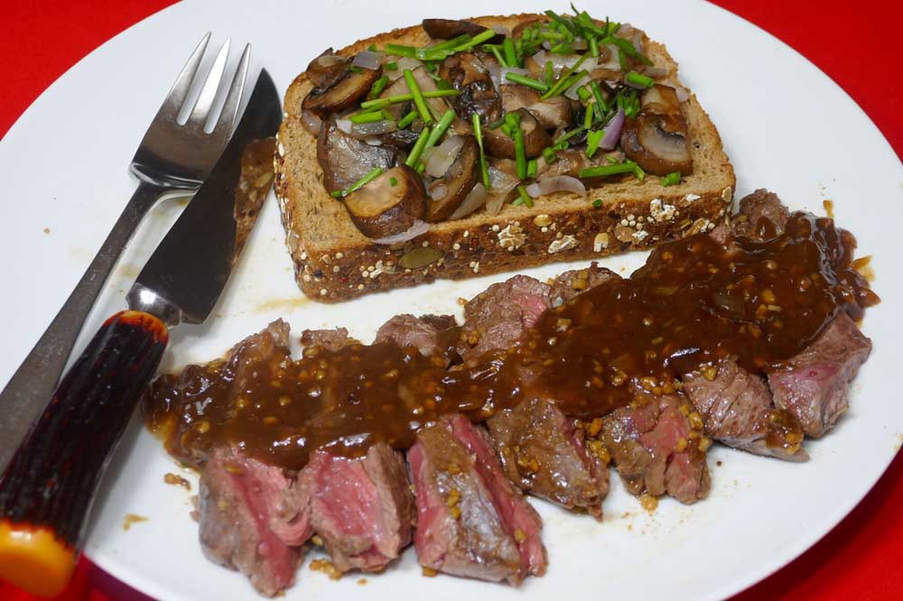 Quick fix: Honey Soy Flank Steak with Mushroom Toasts | Tyler Morning ...