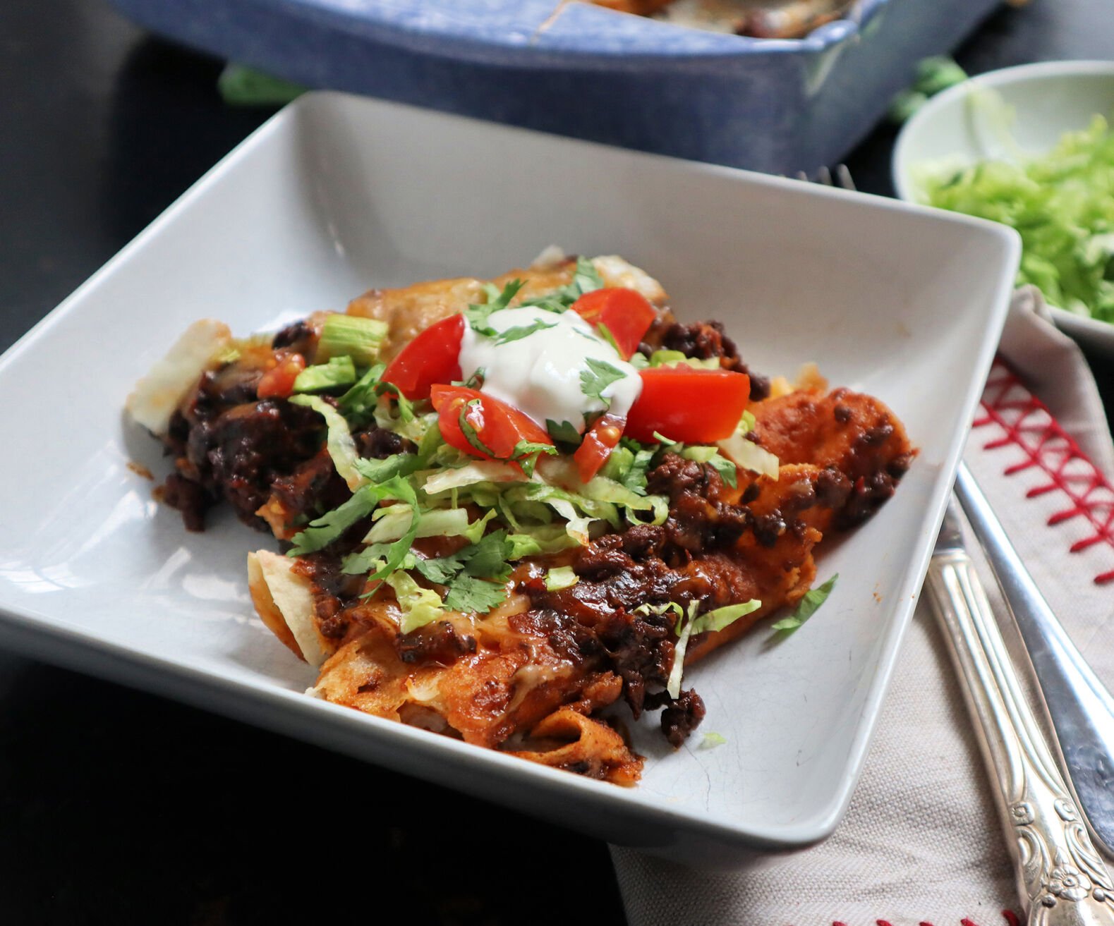 Tex-Mex enchiladas with chili sauce offer irresistible, filling option ...