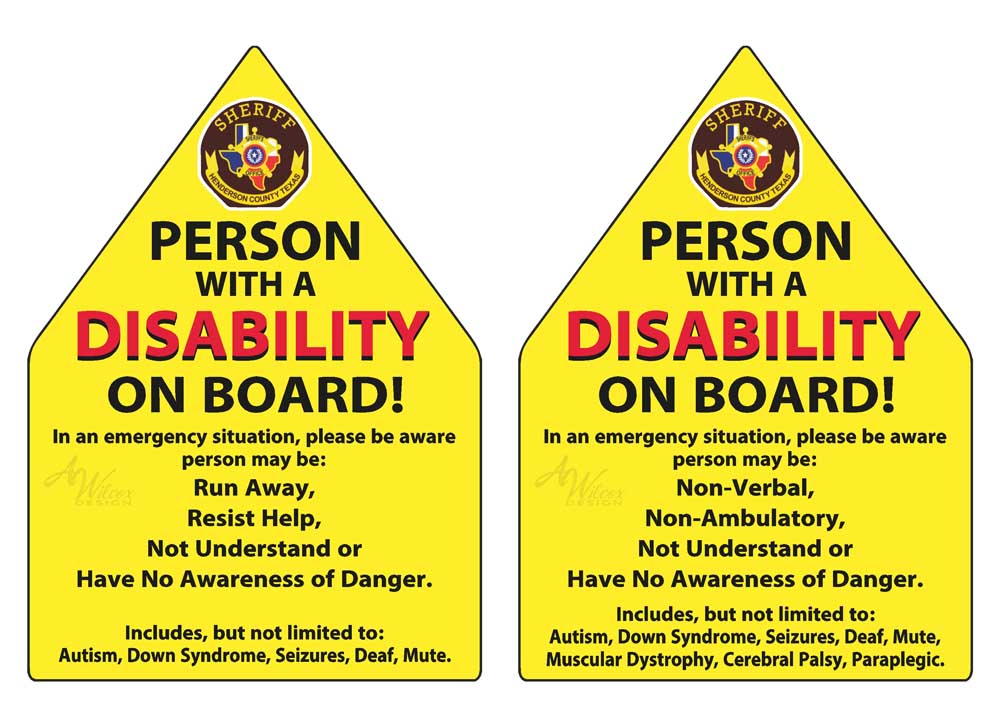Henderson County Sheriff’s Office offers free disability alert stickers ...