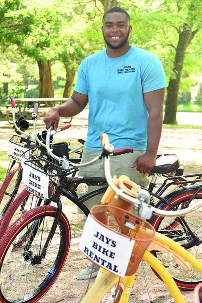 Bike rental business gives visitors to Rose Rudman Recreational Trail a ...