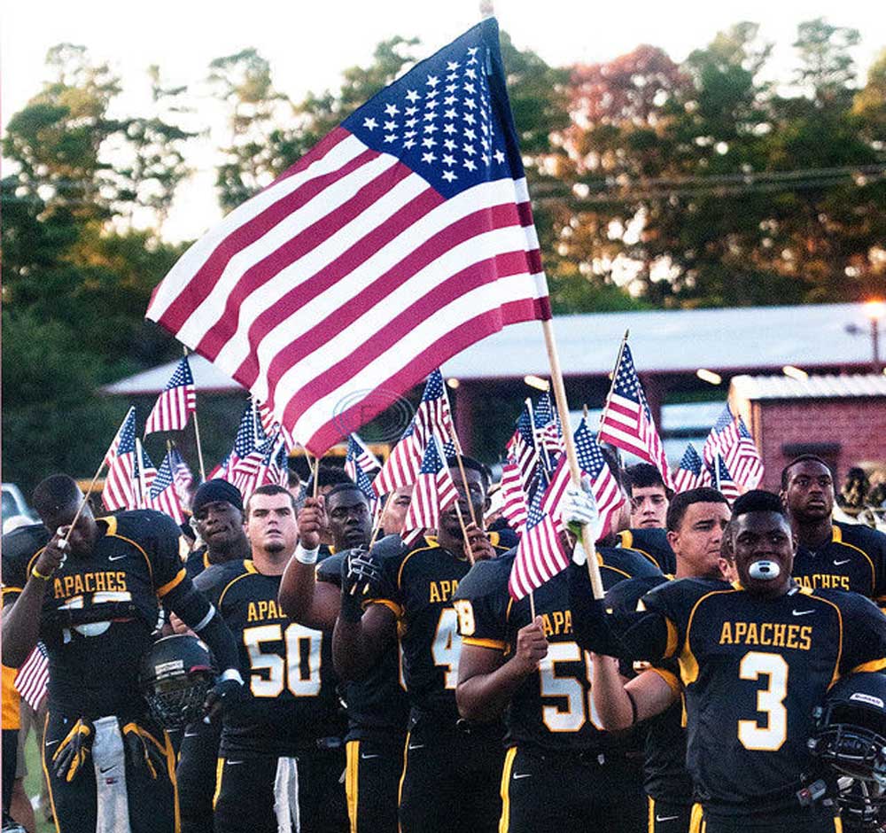 Off the Gridiron: TJC Apaches put patriotism on display | Tyler Morning ...
