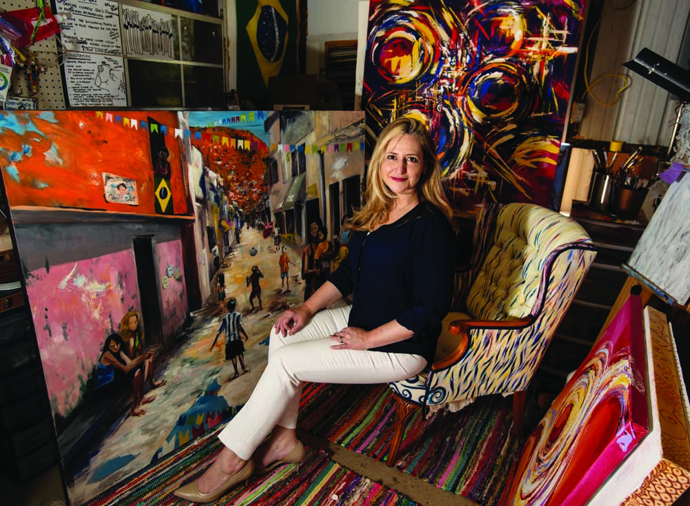 Daniela Matchael uses bold colors and brushstrokes to tell stories ...