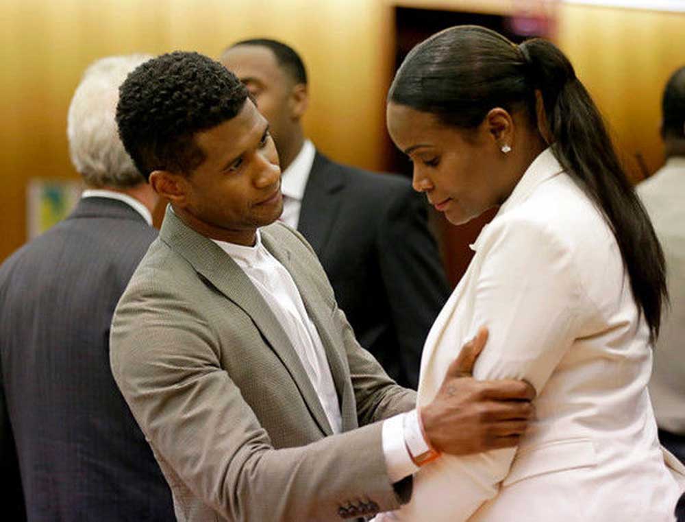 Usher keeps custody after pool accident, hugs ex-wife in court | Tyler ...