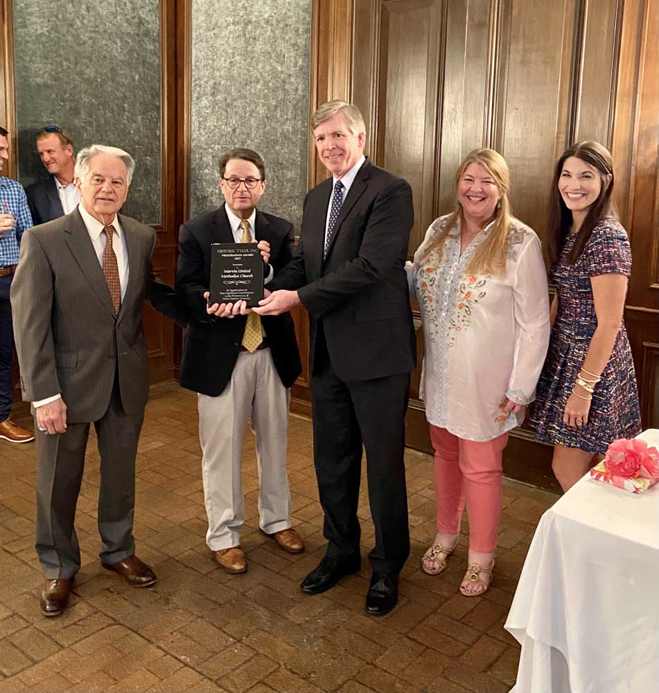 Historic Tyler presents 2021 Preservation Award to Marvin United ...