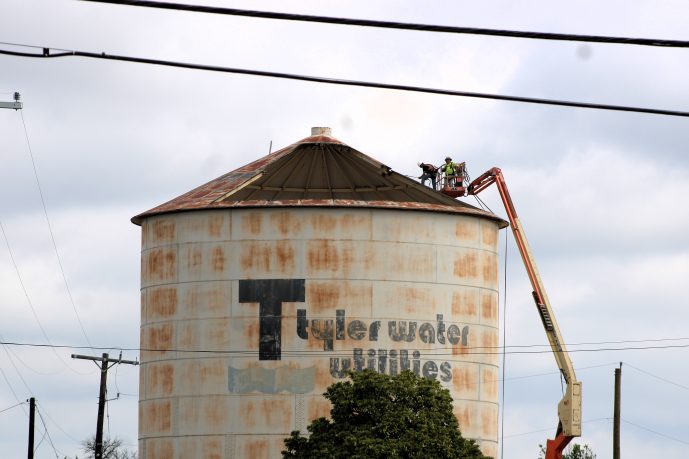 Demolition underway at aging Tyler ground storage tank unused for over ...