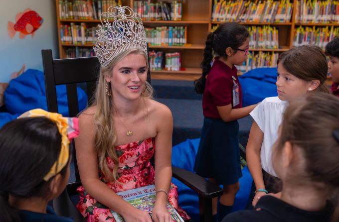 92nd Texas Rose Festival Queen Avery Craft Armstrong visits Tyler ISD ...