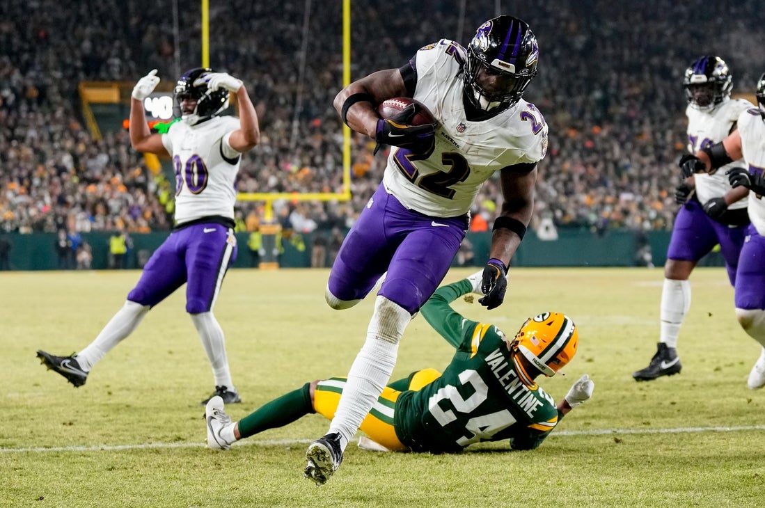 Derrick Henry rushes for 4 TD’s, 216 yards as Ravens outslug Packers ...
