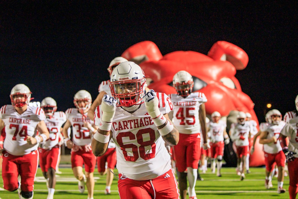 No. 1 Carthage clamps down on No. 3 Brock for 49-21 victory on Scott Surratt’s birthday | Tyler ...